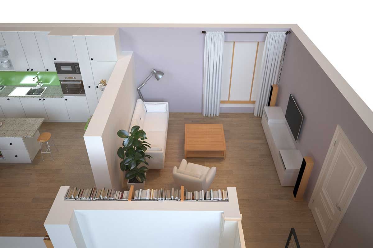 Projekt interijera uredjenje doma u skandinavskom stilu-dizaj prostora ...